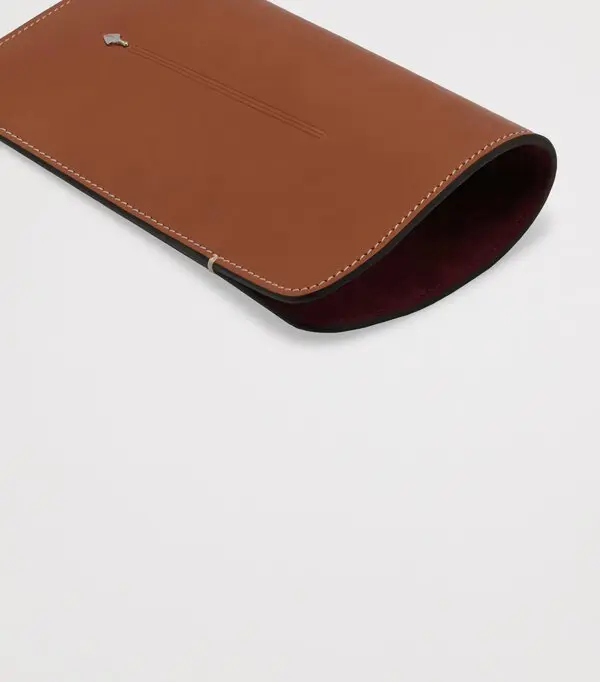 JACQUES MARIE MAGE Leather Circa Sunglasses Slip Case