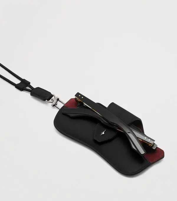JACQUES MARIE MAGE Leather Hunter Sunglasses Case