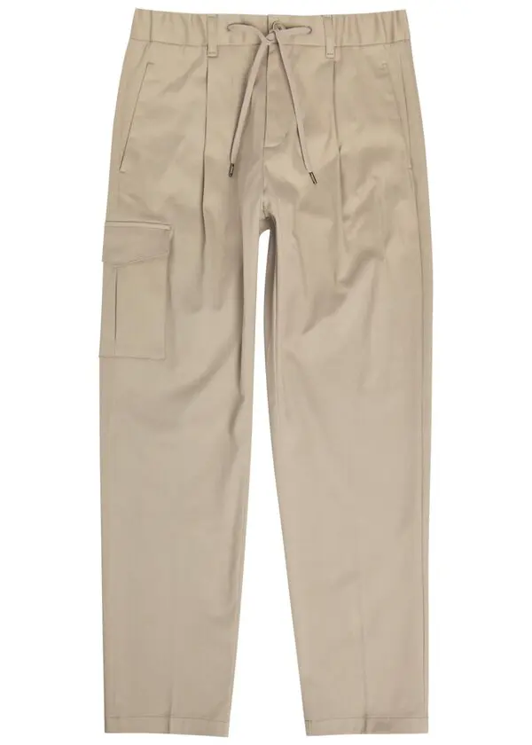Herno Tapered-leg Twill Trousers