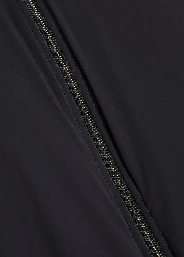 Herno Padded Stretch-shell And Cotton-knit Gilet