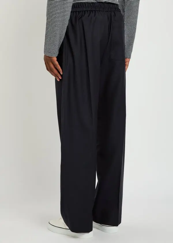 Officine Générale Wool And Cashmere-blend Trousers