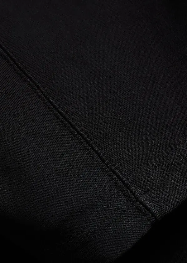 Ossou Rift Cropped Cotton-blend T-shirt - Black