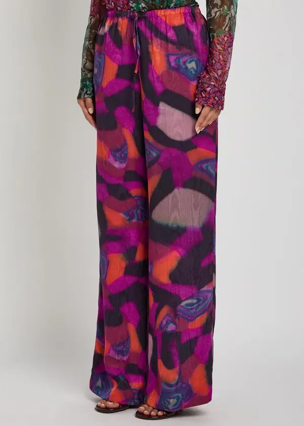 Dries Van Noten Puvis Printed Woven Trousers