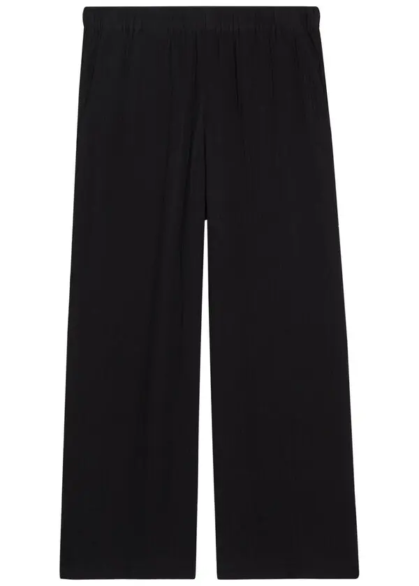 Eileen Fisher Wide-leg Cotton Trousers