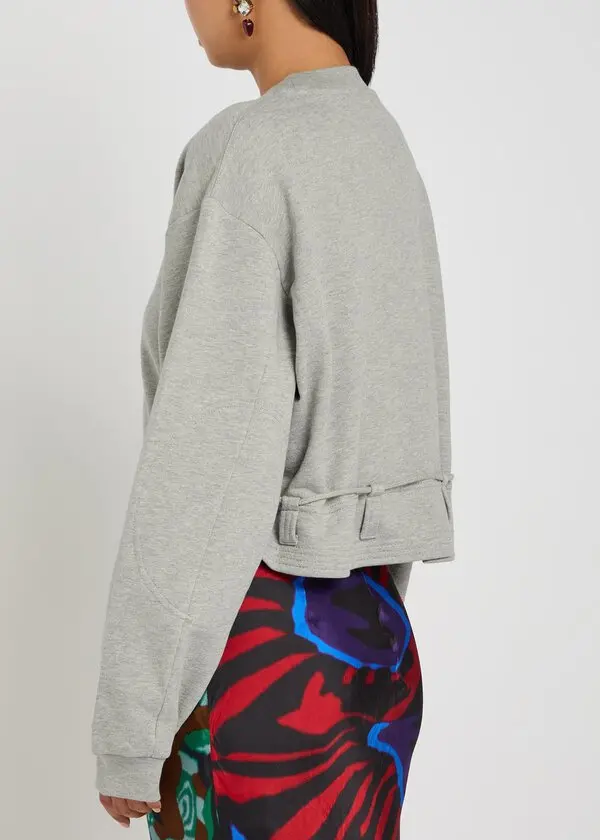 Dries Van Noten Hasterfiela Drawstring Cotton Sweatshirt