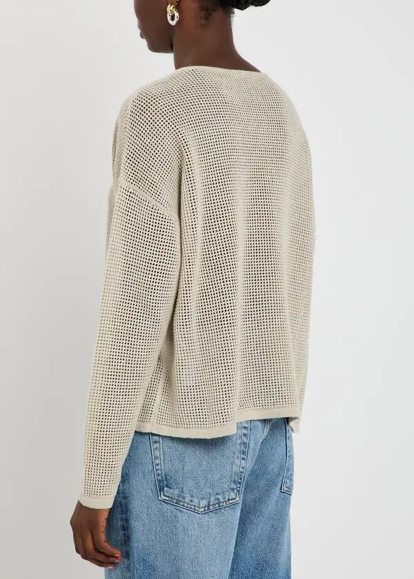 Eileen Fisher Open-knit V-neck Jumper