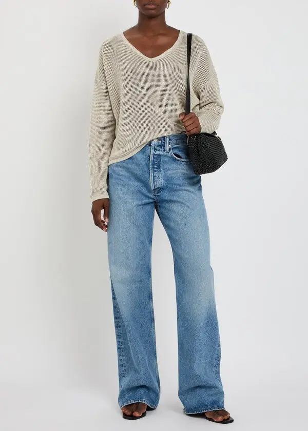 Eileen Fisher Open-knit V-neck Jumper