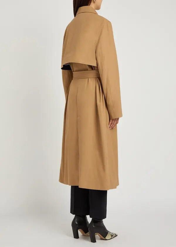 Maria Mcmanus Double-breasted Cotton Trench Coat