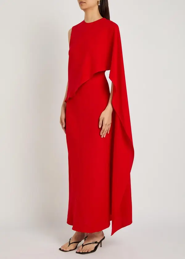 HEIRLOME Clementine Draped Silk Maxi Dress