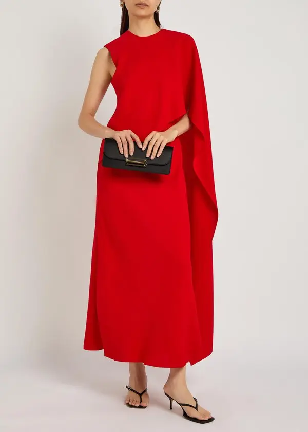 HEIRLOME Clementine Draped Silk Maxi Dress