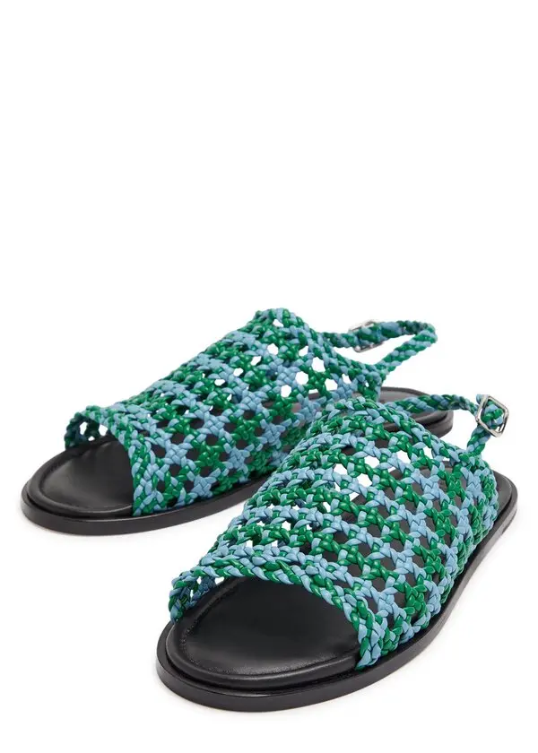 JW Anderson Net Woven Leather Sandals