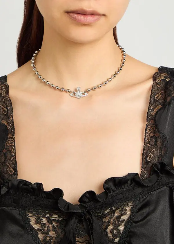 VIVIENNE WESTWOOD Mini Bas Relief Orb Necklace