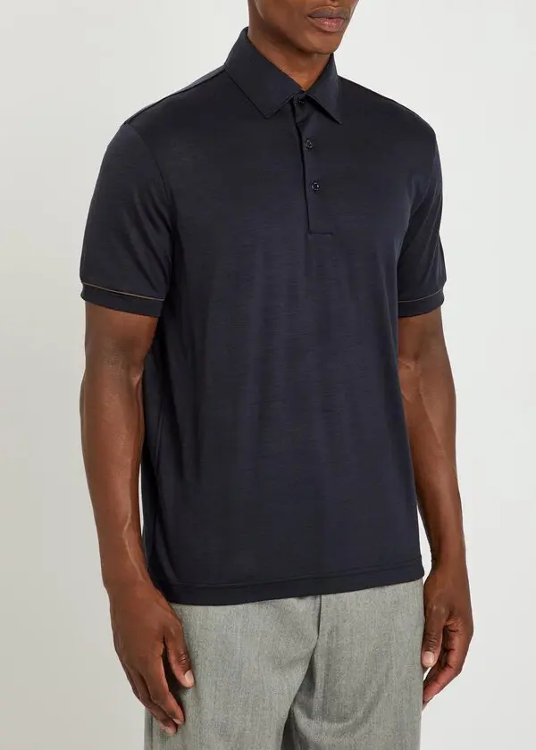 Herno Wool-jersey Polo Shirt