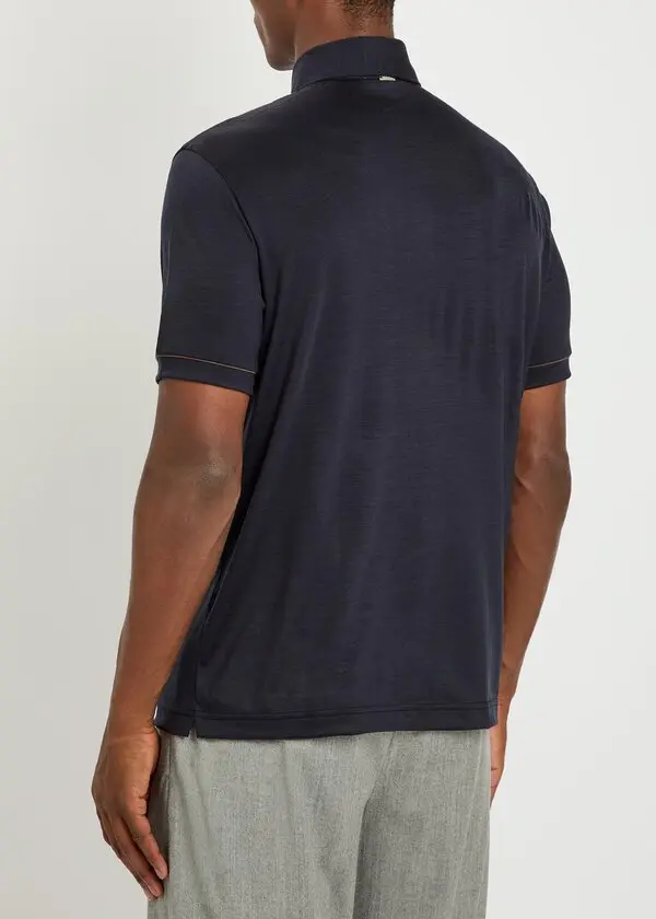 Herno Wool-jersey Polo Shirt
