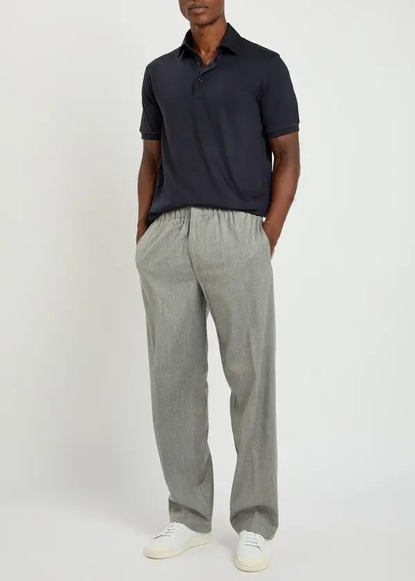 Herno Wool-jersey Polo Shirt