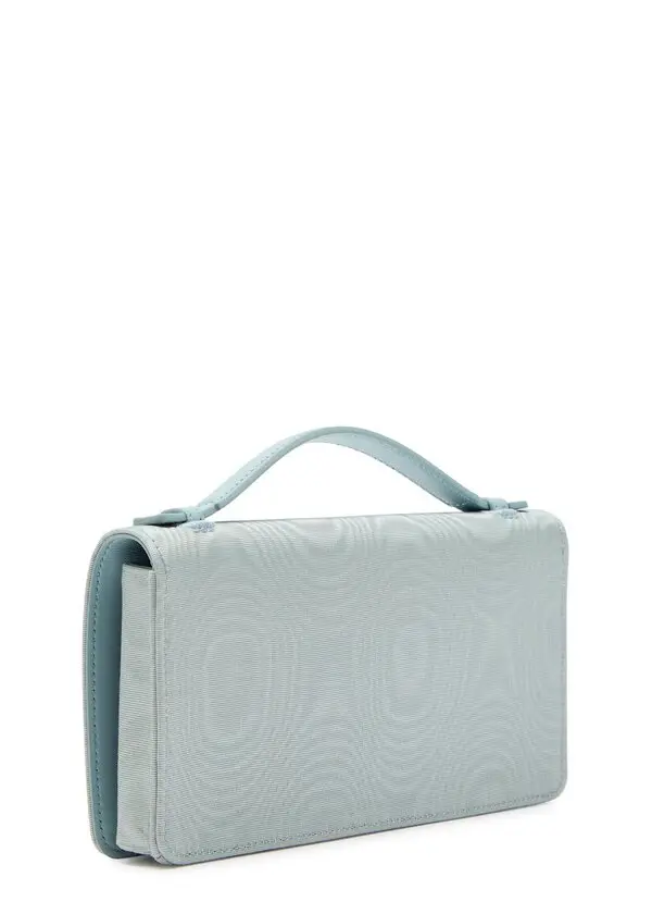 Valentino Garavani Crystal-embellished Vlogo Moiré Wallet-on-chain