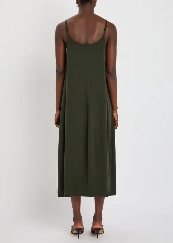 Eileen Fisher Lantern Jersey Midi Dress