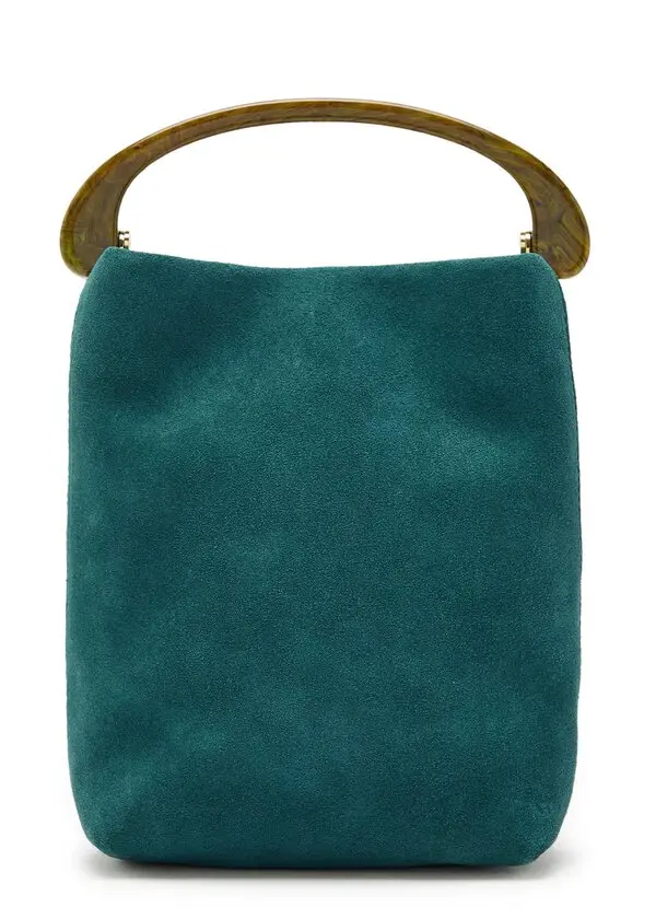 Dries Van Noten Suede Top Handle Bag