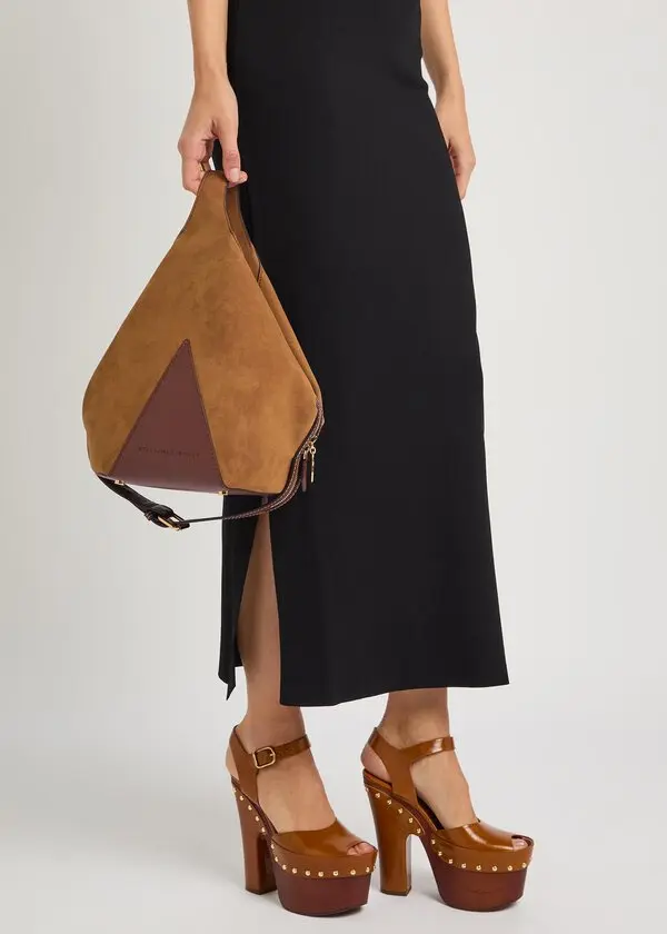 Stella McCartney Appaloosa Small Suede Bucket Bag