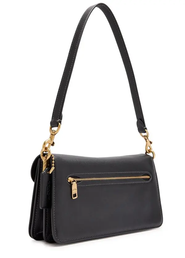COACH Tabby 26 Leather Shoulder Bag - Black