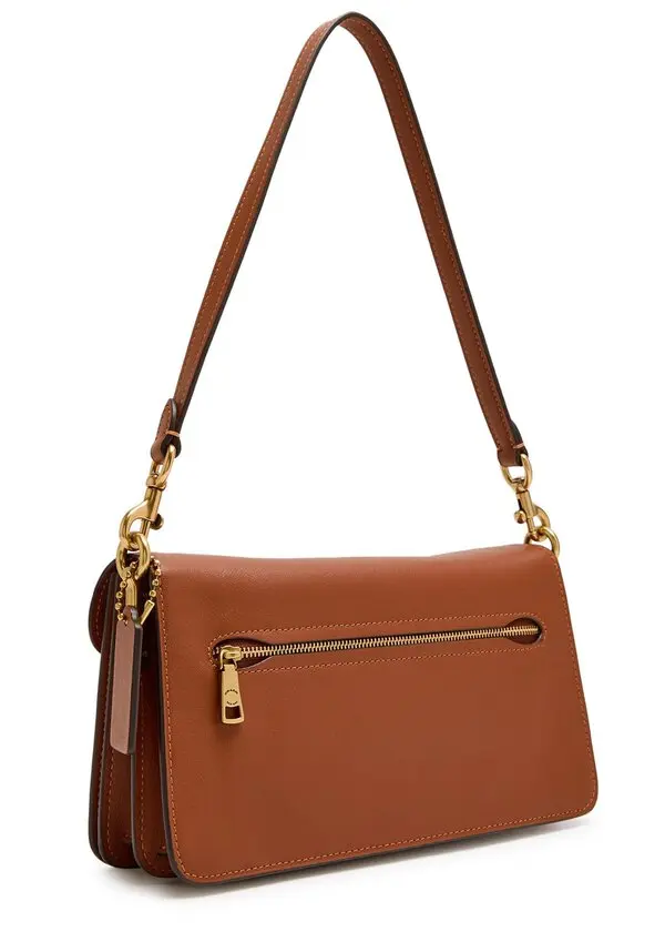 COACH Tabby 26 Leather Shoulder Bag - Tan