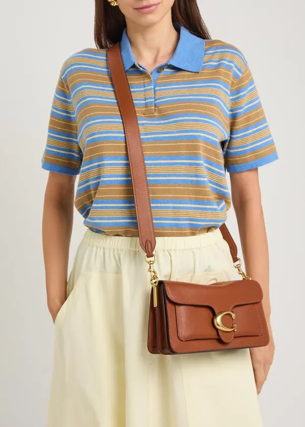 COACH Tabby 26 Leather Shoulder Bag - Tan