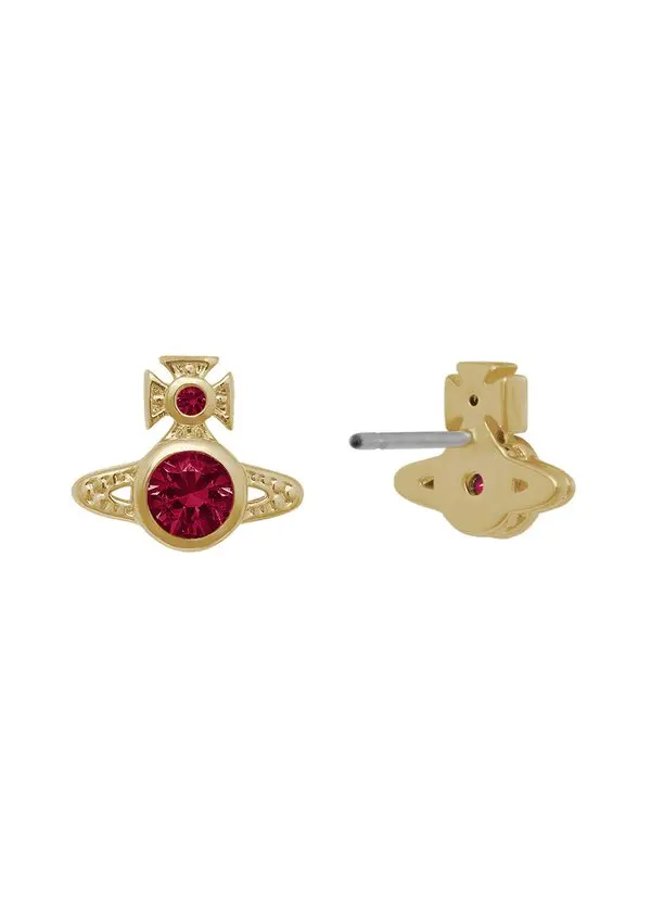 VIVIENNE WESTWOOD London Orb Stud Earrings With Crystal Embellishment