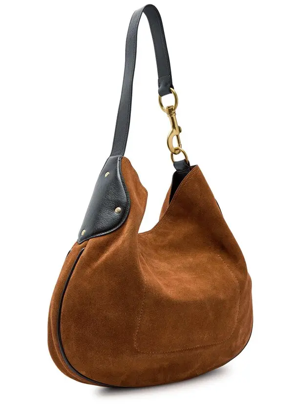 Mulberry Hackney Suede Shoulder Bag