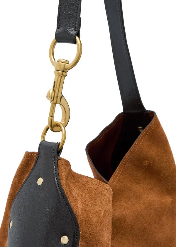 Mulberry Hackney Suede Shoulder Bag
