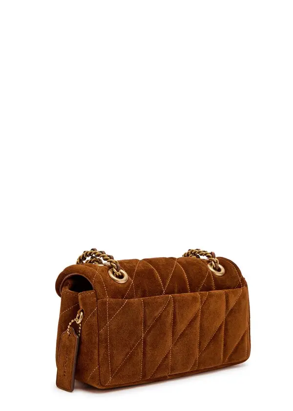 COACH Tabby 20 Quilted Suede Shoulder Bag - Brown