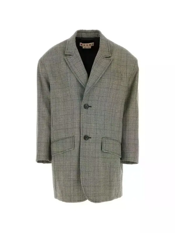Marni Check-pattern Oversized Blazer