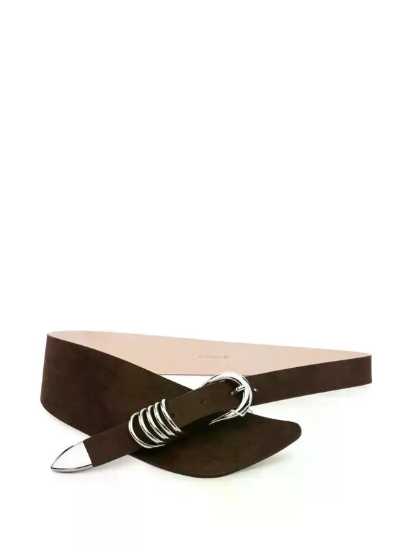 DEHANCHE Alcott Suede Belt - Brown