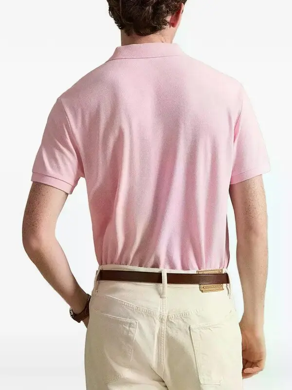 Polo Ralph Lauren Logo-embroidered Piqué-knit Polo Shirt - Pink
