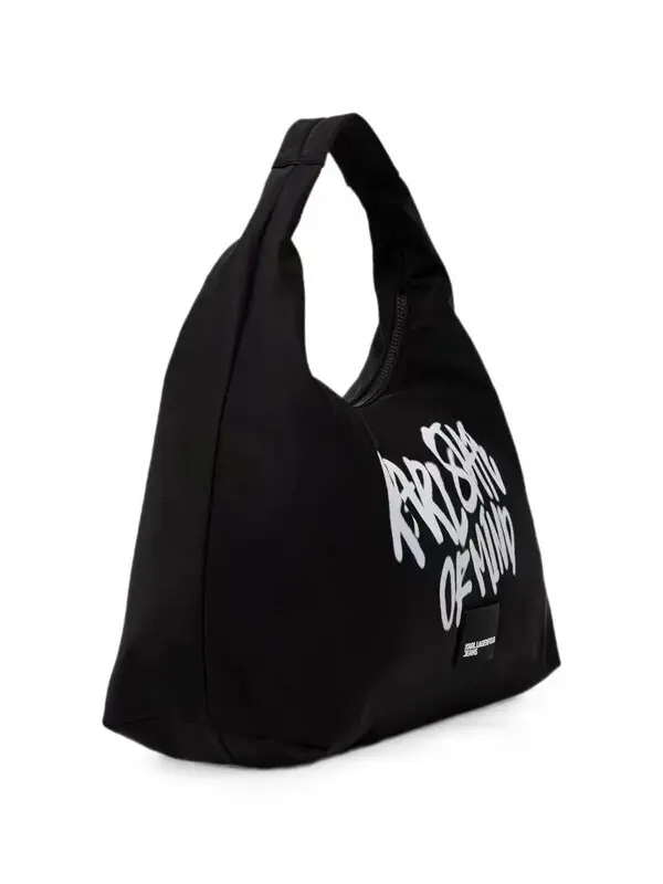 Karl Lagerfeld Graffiti-print Logo-patch Tote Bag
