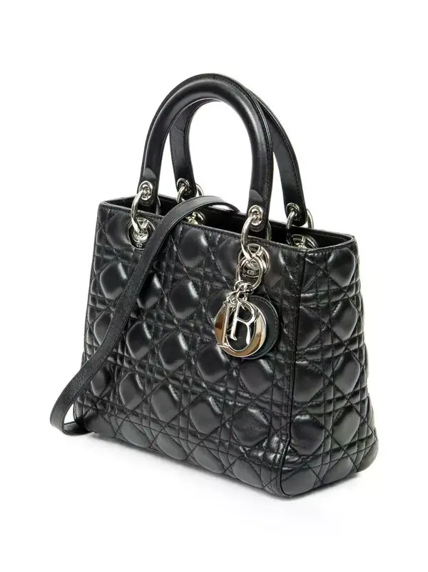 Dior Lady Cannage Two-way Bag - Black