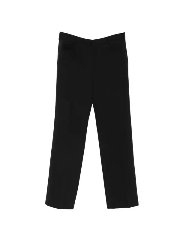 SECOND / LAYER Pressed Crease Straight-leg Trousers