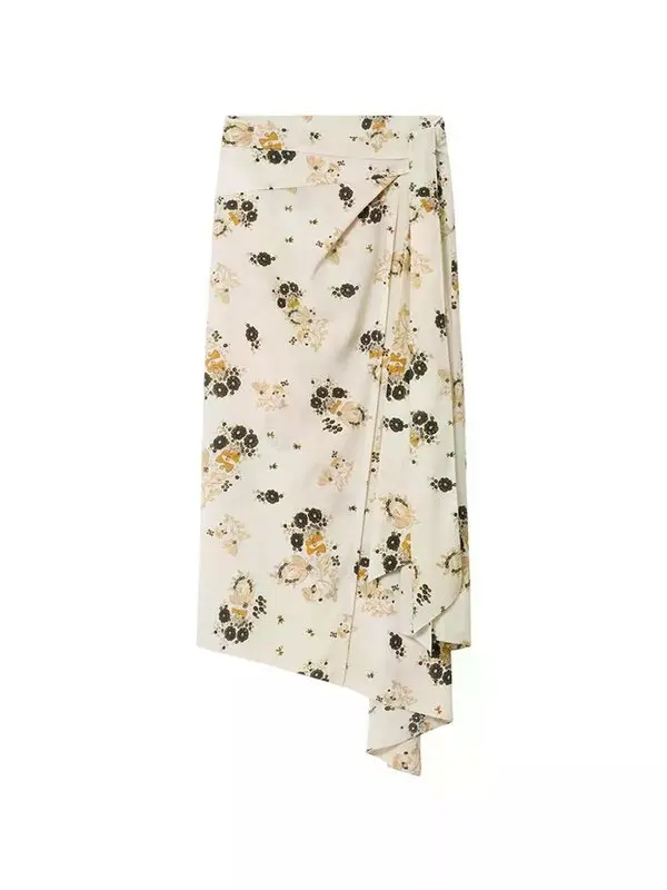 Isabel Marant Étoile Faniry Asymmetric Midi Skirt - Neutrals