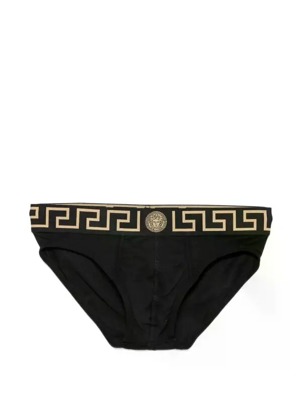 Versace Greca Medusa Briefs - Black