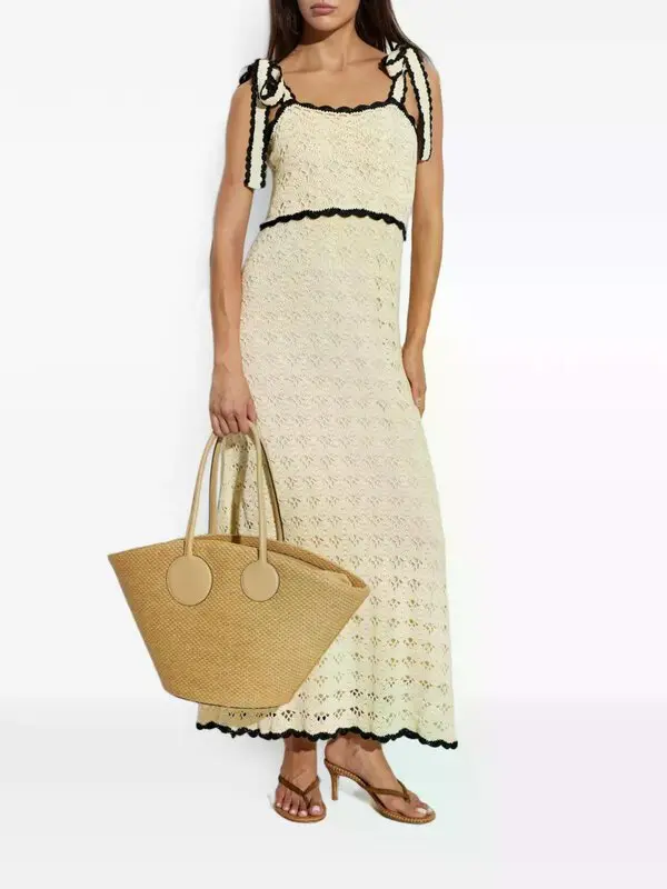 Zimmermann Aster Crocheted Strappy Maxi Dress