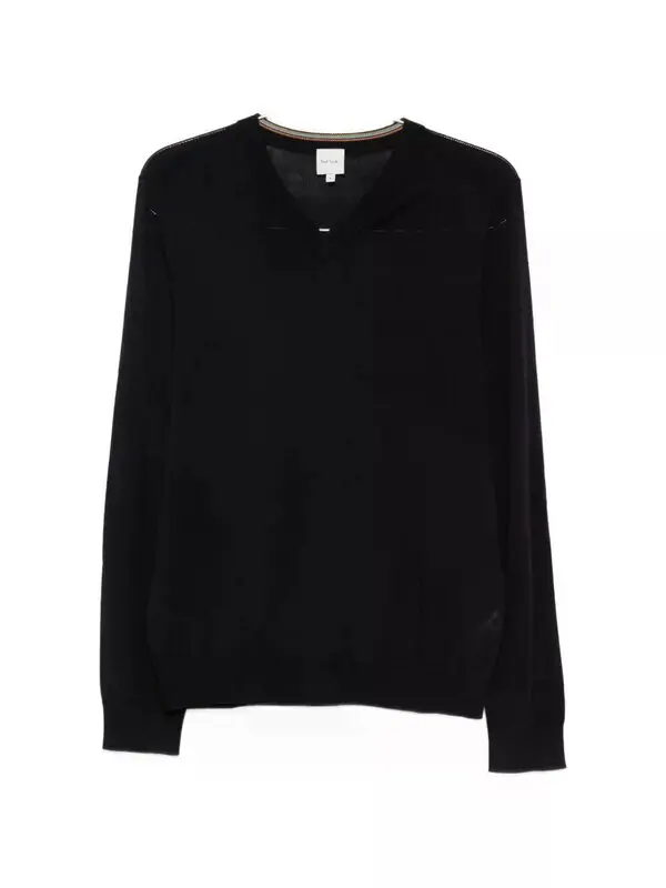 Paul Smith V-neck Long-sleeve Sweater - Blue