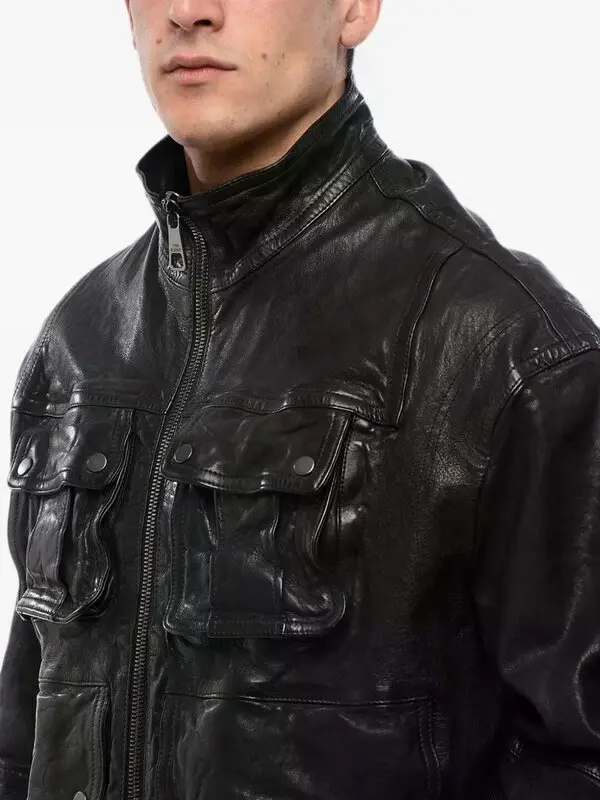 Neil Barrett Multi-pocket Leather Jacket
