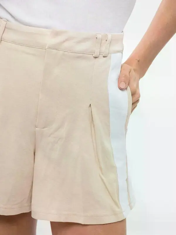 John Richmond Side-stripe Pleated Shorts