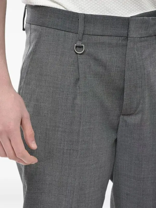 PAOLO PECORA Duomo Pleated Trousers - Grey