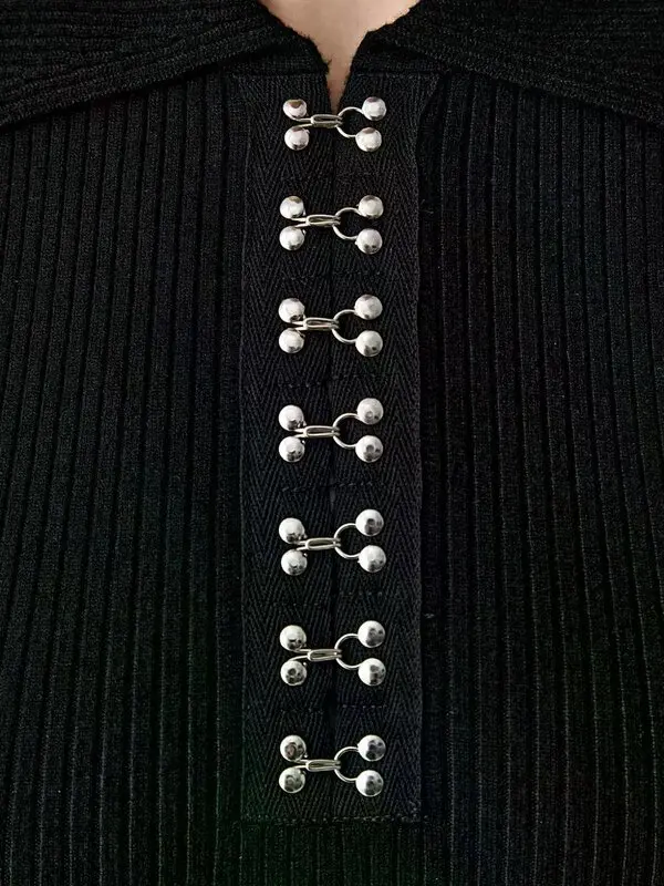 Karl Lagerfeld Ribbed-knit Midi Dress