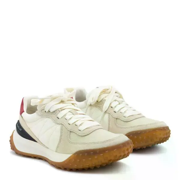 Moncler Paneled Lace-up Sneakers - Neutrals