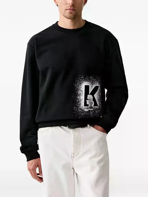 Karl Lagerfeld Logo-print Sweatshirt - Black