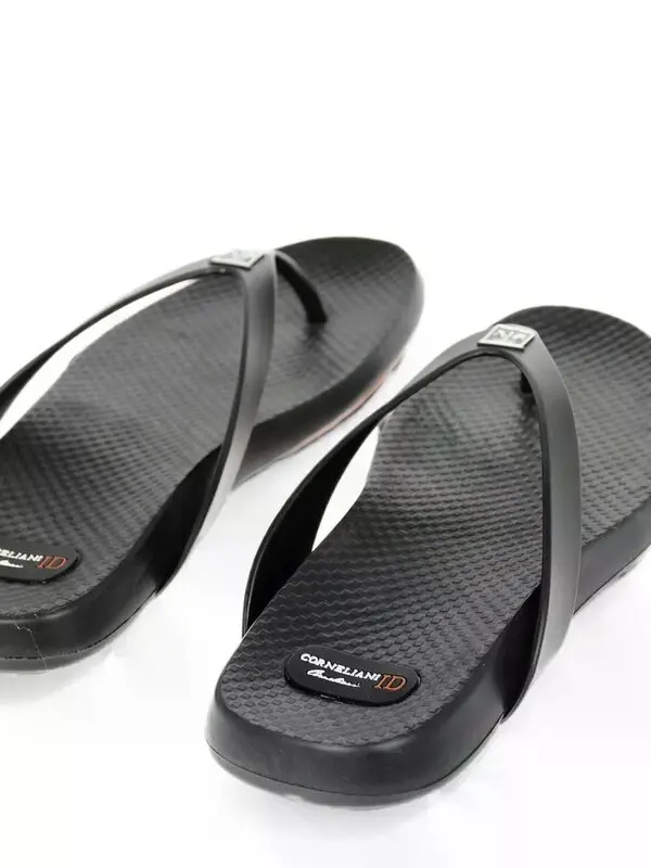 Corneliani Logo-plaque Flip-flops