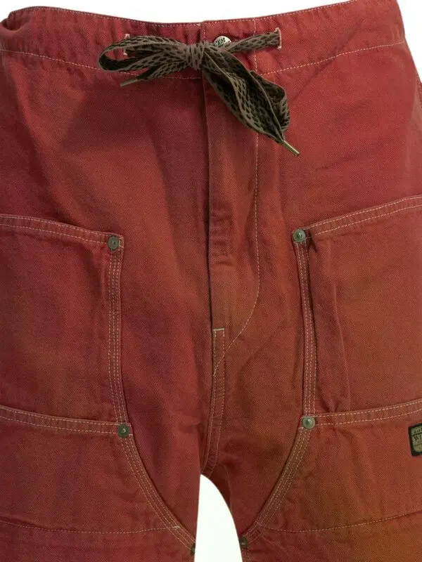 Kapital Contrast-stitch Multi-pocket Shorts