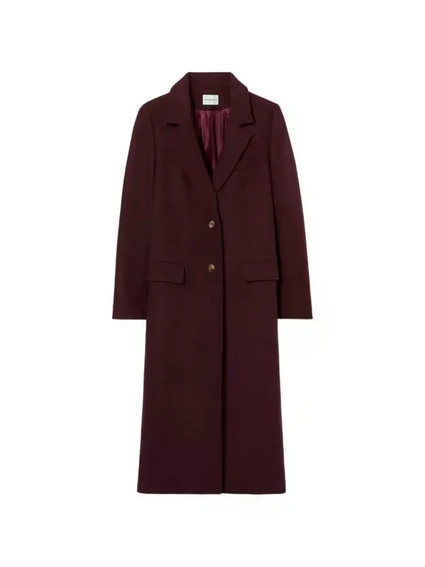 Claudie Pierlot Single-breasted Coat - Red