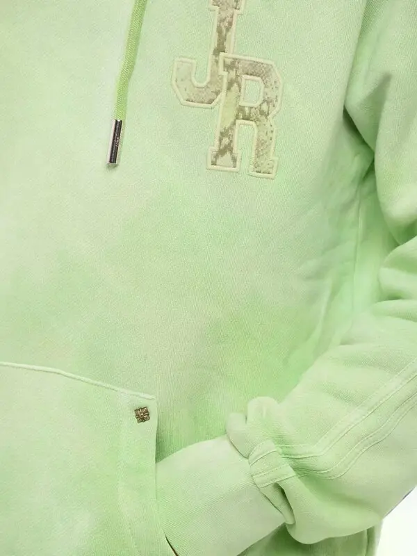 John Richmond Embroidered Logo Brushed Hoodie